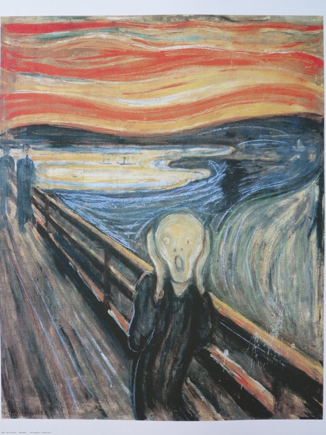Edvard Munch Exhibition Poster - the Scream - Museum Artist - Art Print ...