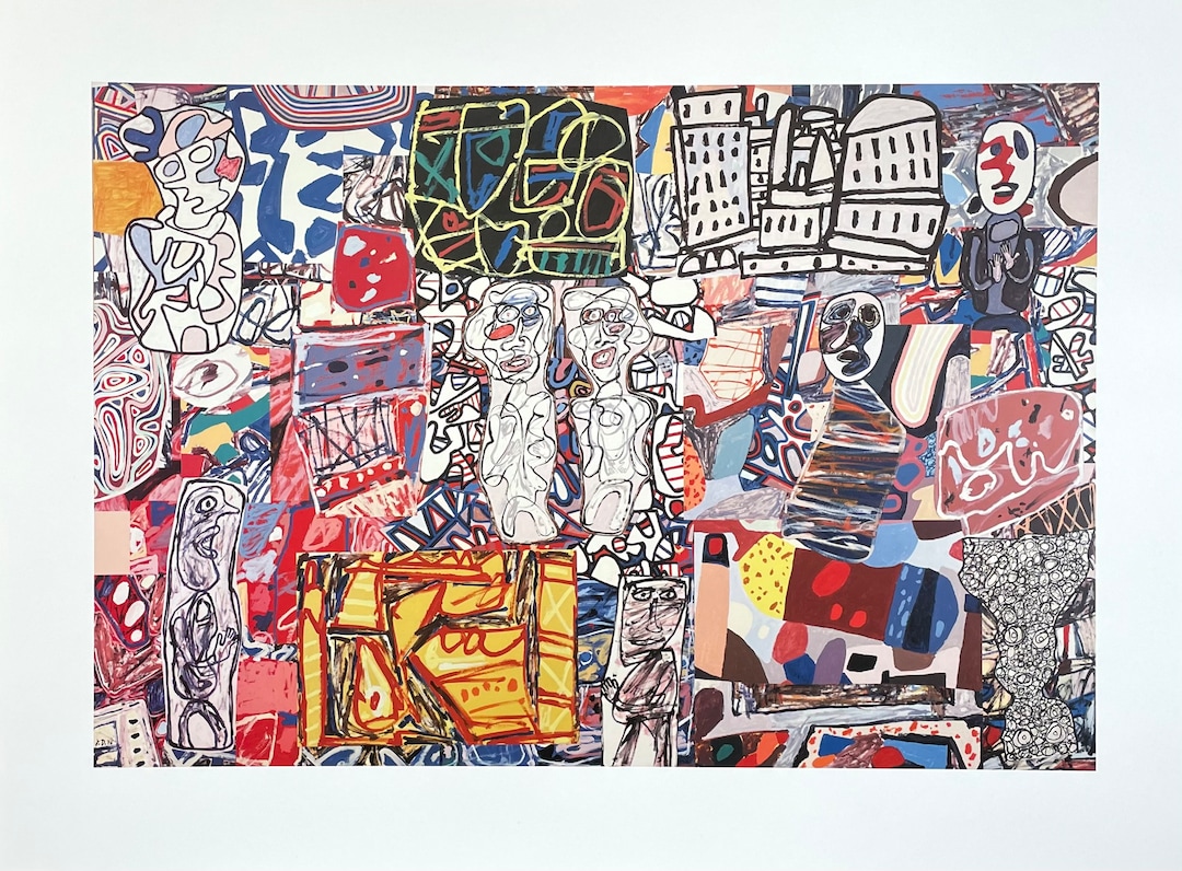 Jean Dubuffet Exhibition Poster Mele Moments Museum Artist Art Print - Etsy