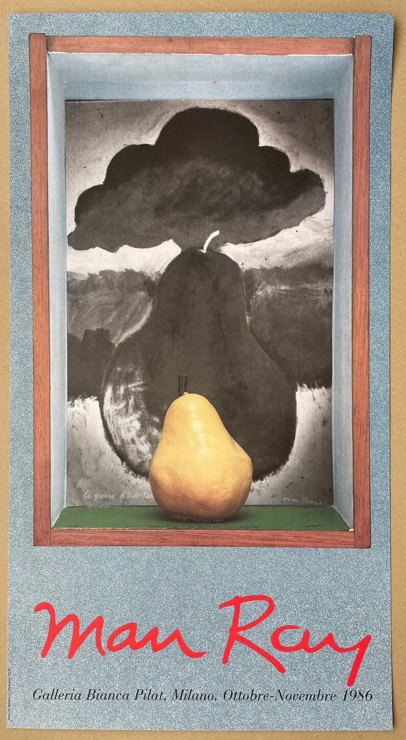 Man Ray Exhibition Poster Pear Museum Artist Vintage - Etsy