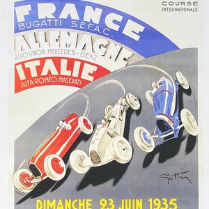 Geo Ham Exhibition Poster Formula 1 Grand Prix Automobile Car Race ...