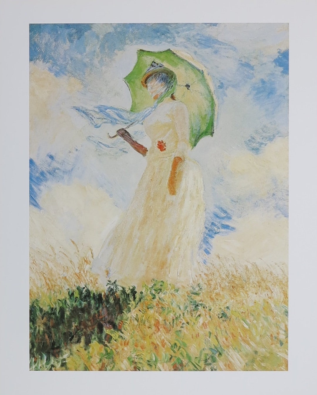 Claude Monet Exhibition Poster - Woman With a Parasol - Impressionist ...