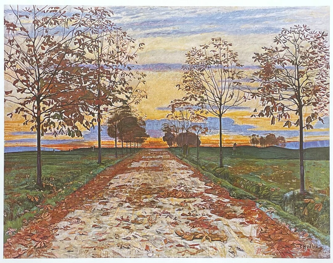 Ferdinand Hodler Exhibition Poster - Autumn Evening - Museum Artist ...