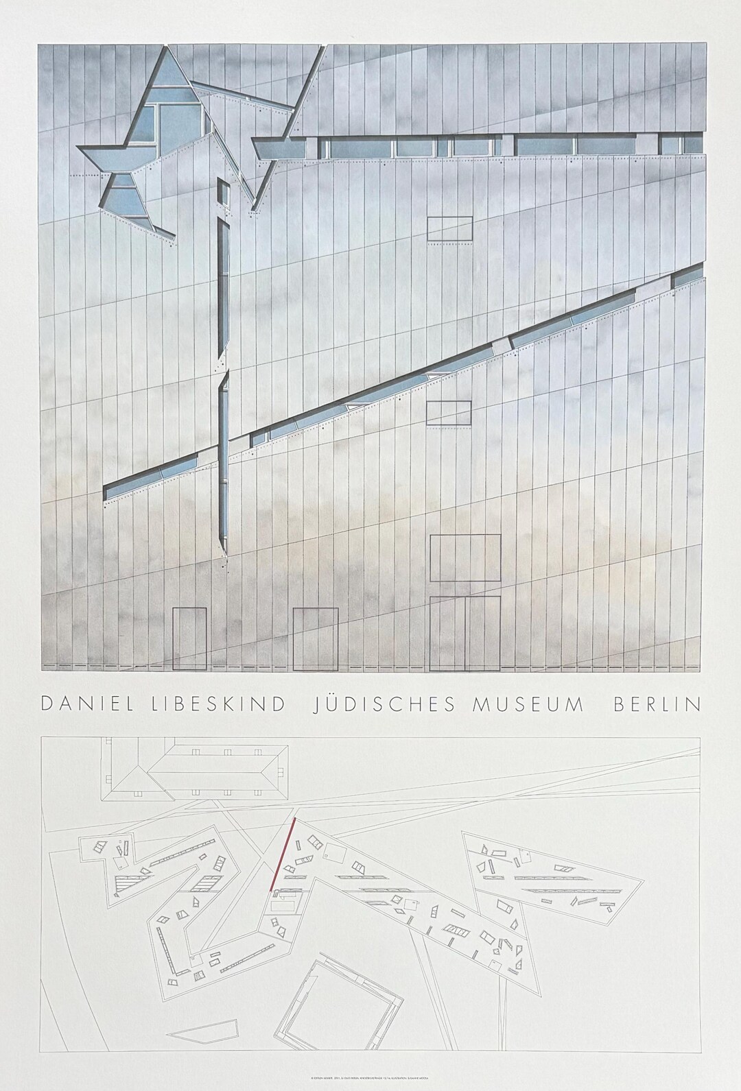 Daniel Libeskind Exhibition Poster - Jewish Museum Berlin ...