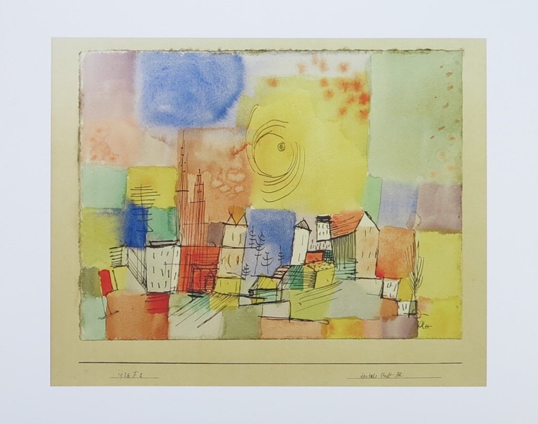 Paul Klee Exhibition Poster - German City - Cubism - Museum Artist ...