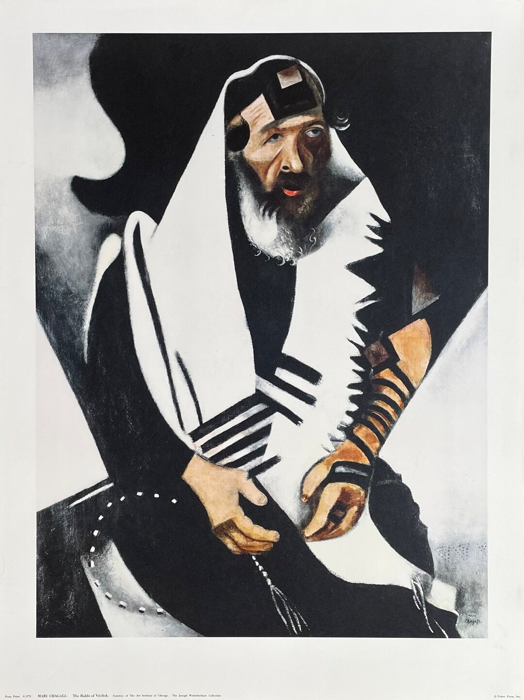 Marc Chagall Exhibition Poster the Rabbi of Vitebsk Museum - Etsy