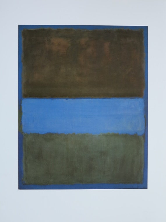 Mark Rothko Ausstellungsposter Nr. 61 Braun Blau Braun - Etsy Schweiz