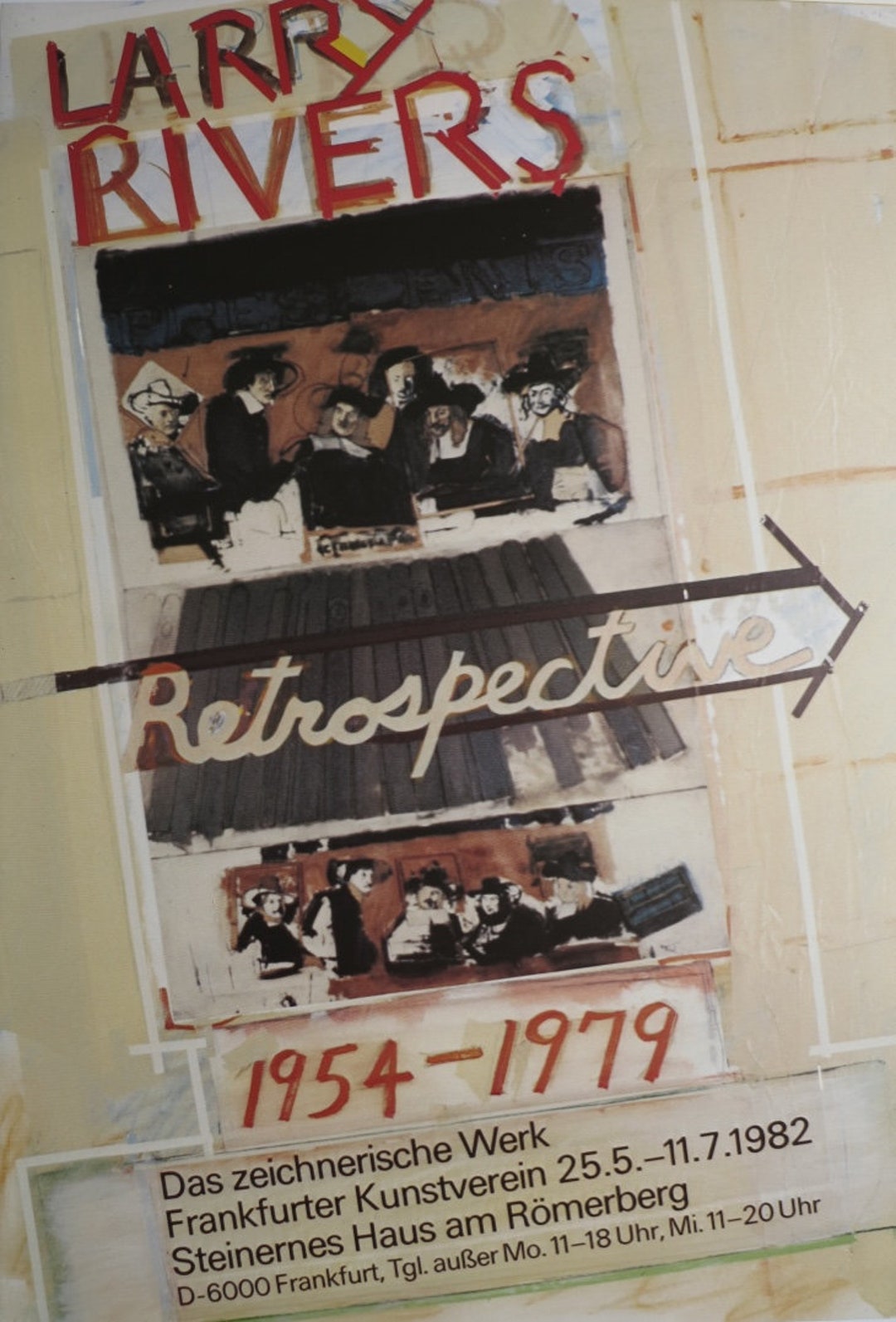 Larry Rivers Exhibition Poster Retrospective Pop Art museum Print 1982 ...