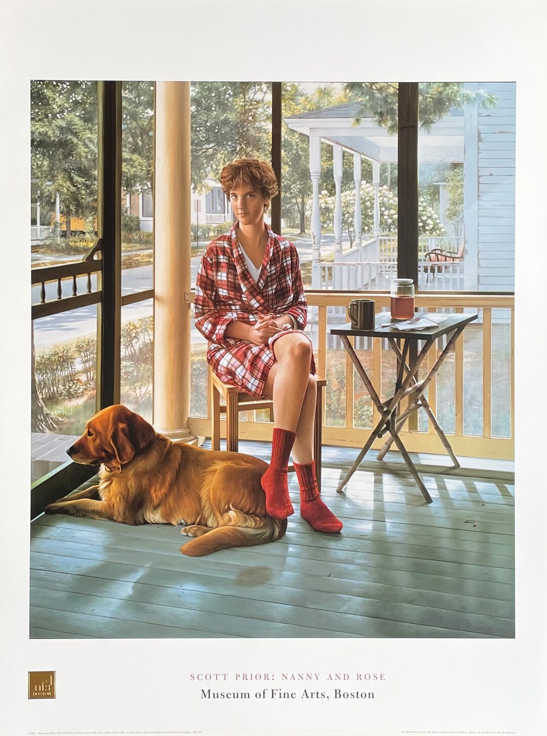 Scott Prior Exhibition Poster Nanny and Rose Museum of Fine Arts Boston ...