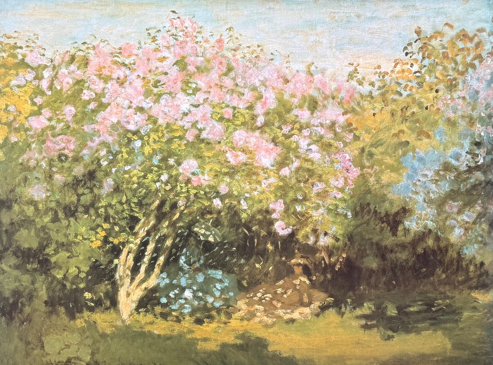Claude Monet Exhibition Poster - Blossoming Flowers in a Field ...