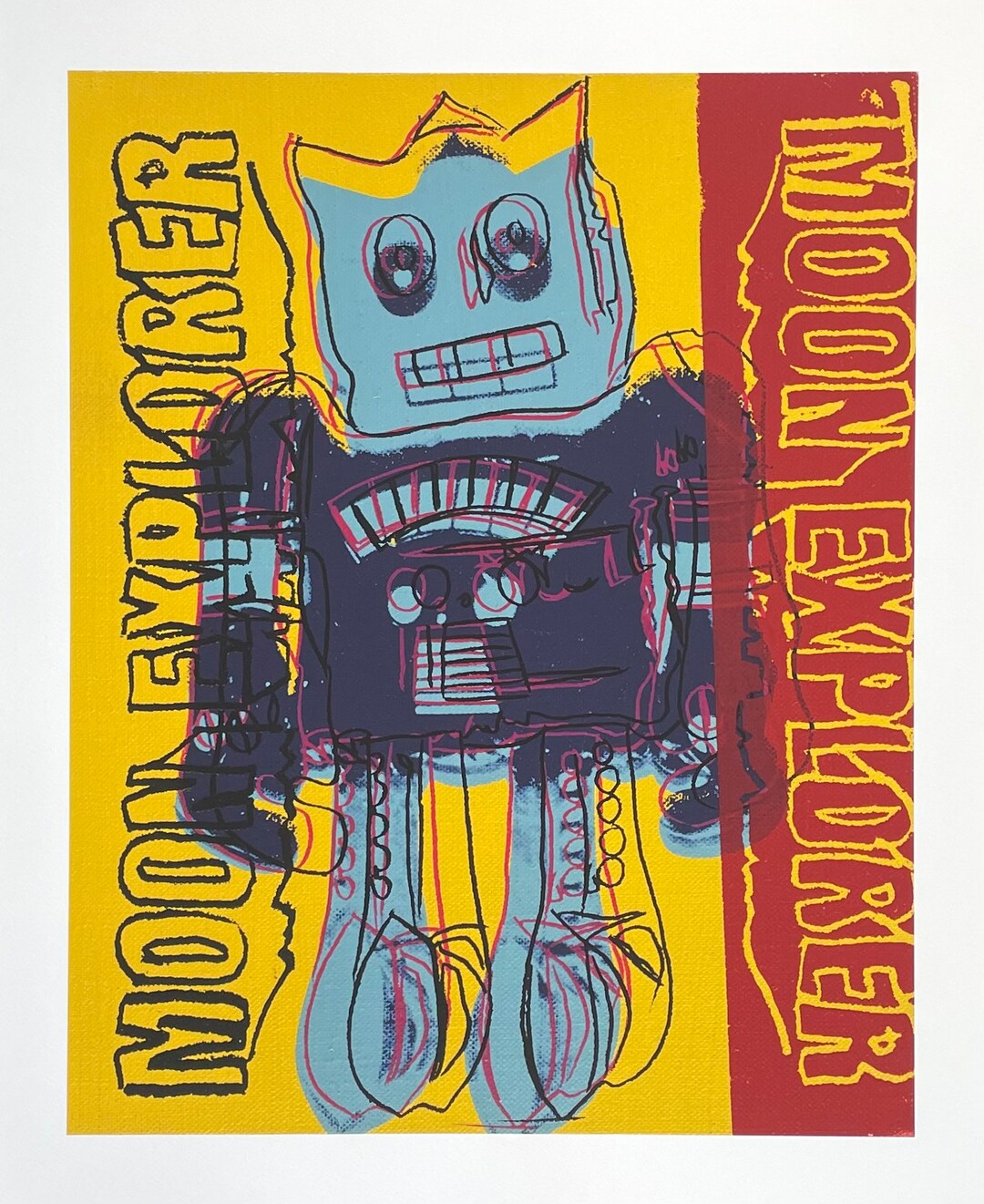Andy Warhol Exhibition Poster Moon Explorer Robot Pop-art Museum Artist Art Print 2018 - Etsy