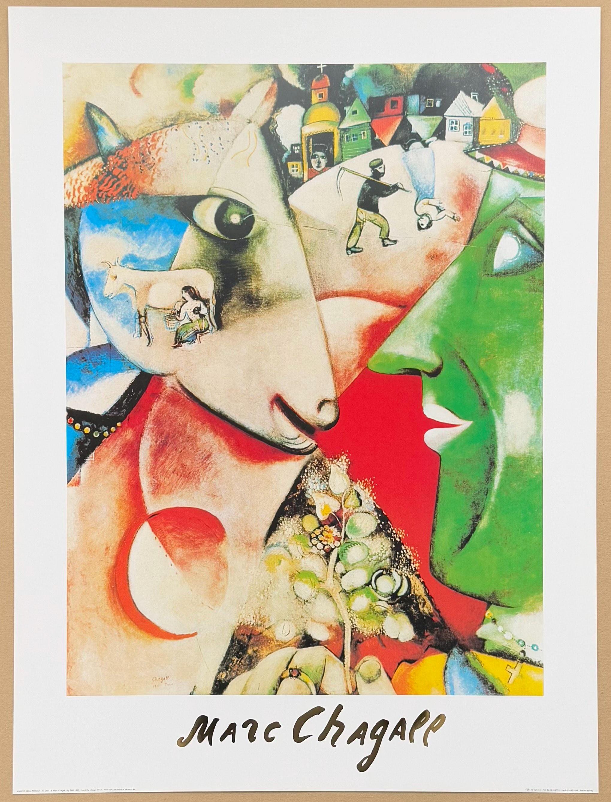 Marc Chagall Exhibition Poster - I and the Village - Country Life ...