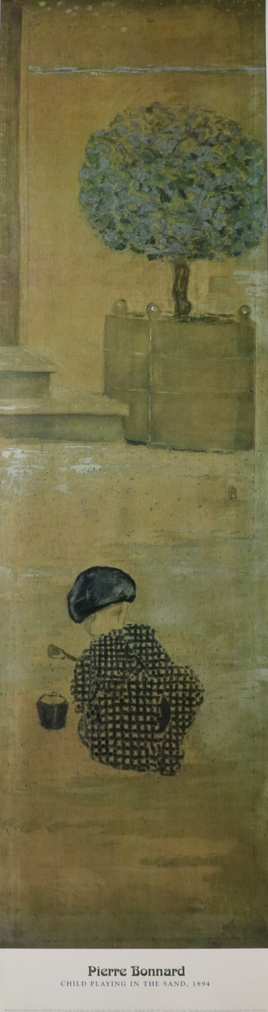 Pierre Bonnard Exhibition Poster - Child Playing in the Sand - Museum ...