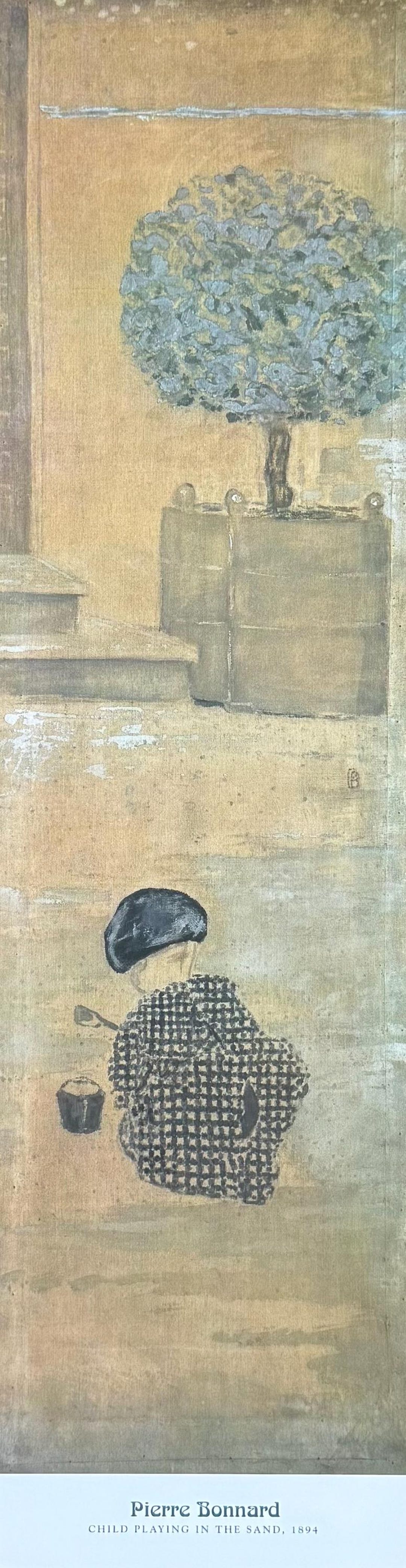 Pierre Bonnard Exhibition Poster - Child Playing in the Sand - Museum ...