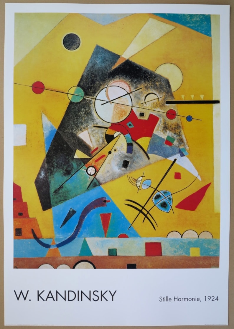 Wassily Kandinsky Exhibition Poster Stille Harmonie 1924 - Etsy