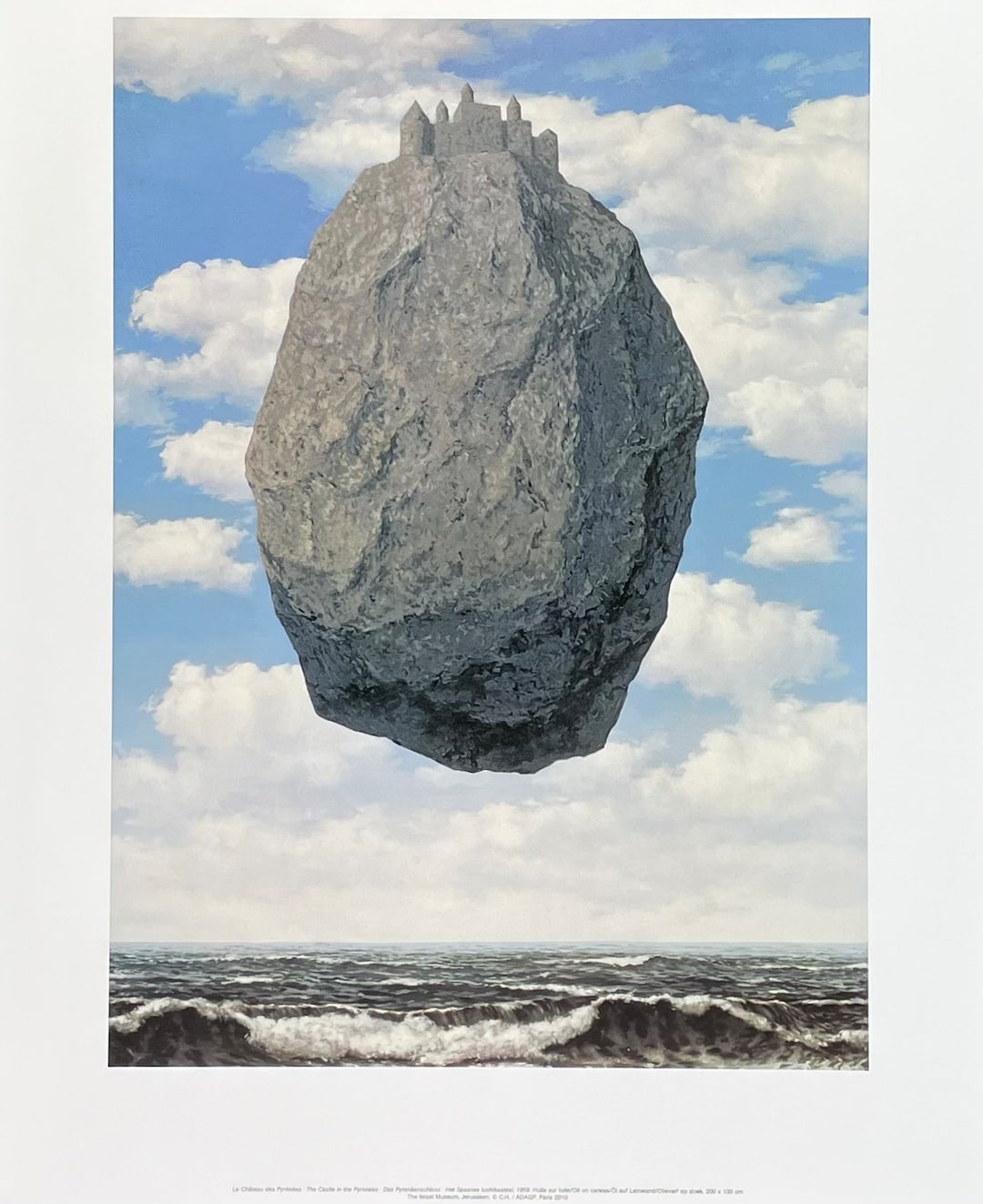 Rene Magritte Exhibition Poster - the Castle in the Pyrenees ...