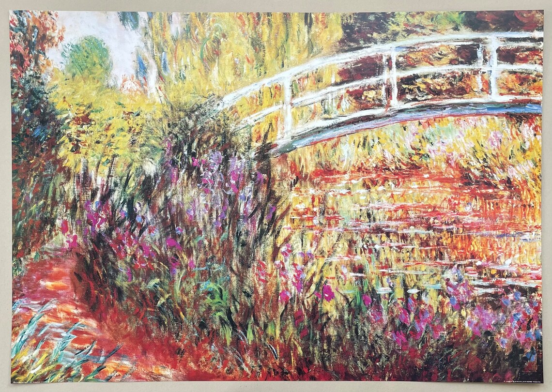 Claude Monet Exhibition Poster - the Japanese Bridge - Giverny ...
