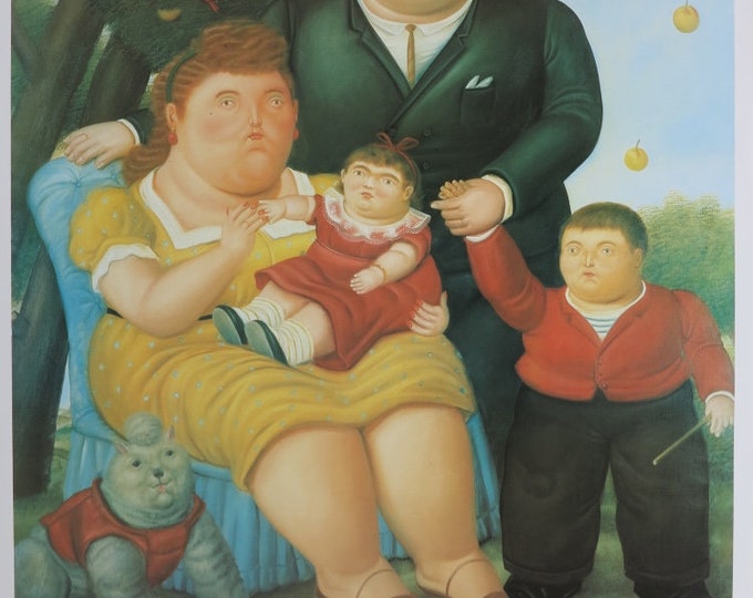 Fernando Botero Exhibition Poster Una Famiglia Palazzo Delle ...
