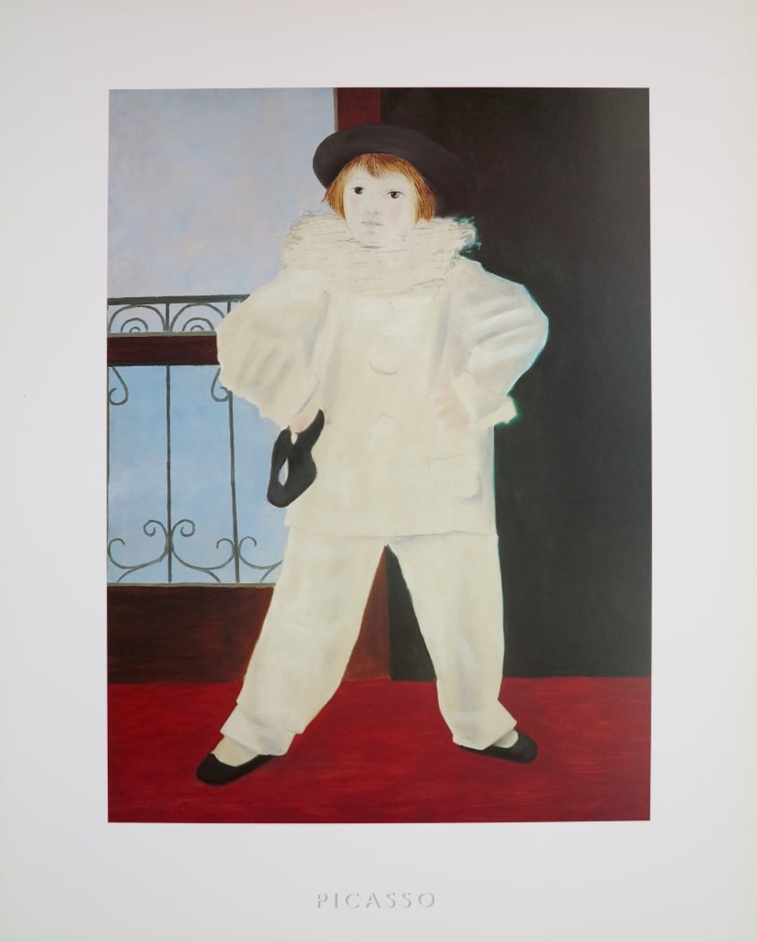 Pablo Picasso Exhibition Poster - Paul as a Pierrot - Museum Artist ...