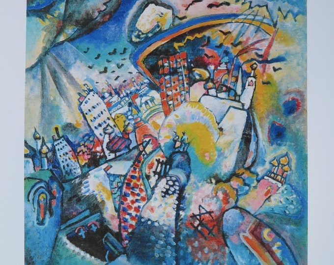 Kandinsky Exhibition Poster Red Square in Moscow Vintage - Etsy