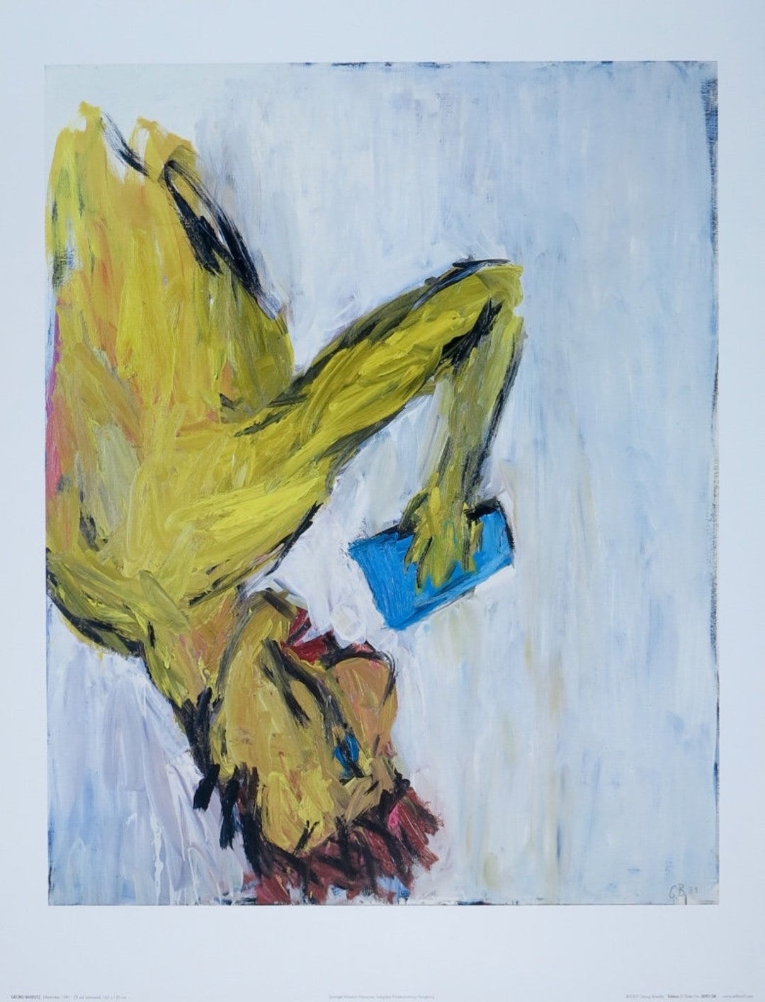 Georg Baselitz Exhibition Poster - Glastrinker - Museum Artist - Art ...