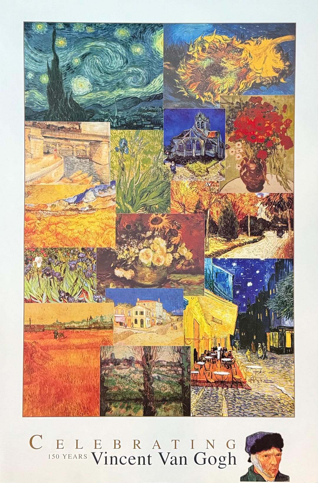 Vincent Van Gogh Exhibition Poster - Celebrating 150 Years ...