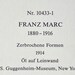 Franz Marc Exhibition Poster - Broken Shapes - Zerbrochene Formen ...