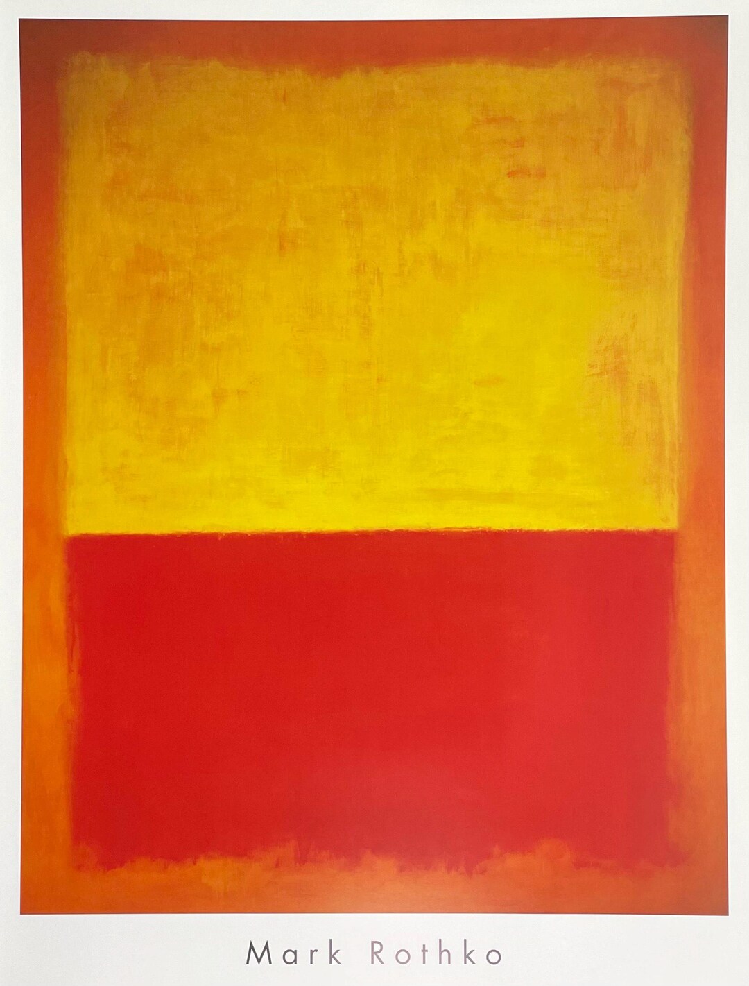 Mark Rothko Exhibition Poster No 12, 1954 Yellow Red American Museum ...