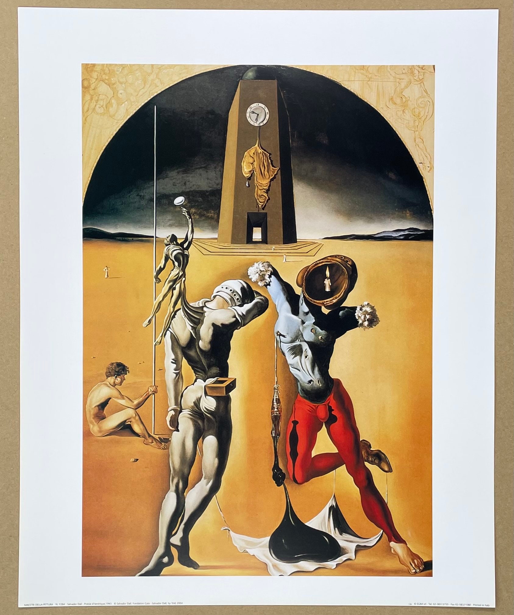 Salvador Dali Poster Poetry of America, 1943 Museum Artist Art Print ...
