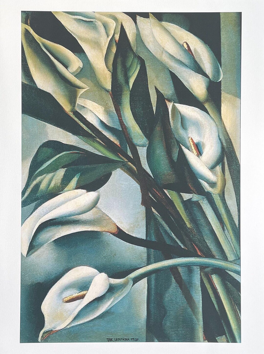 Tamara De Lempicka Exhibition Poster Arums Flowers Art Deco Museum ...