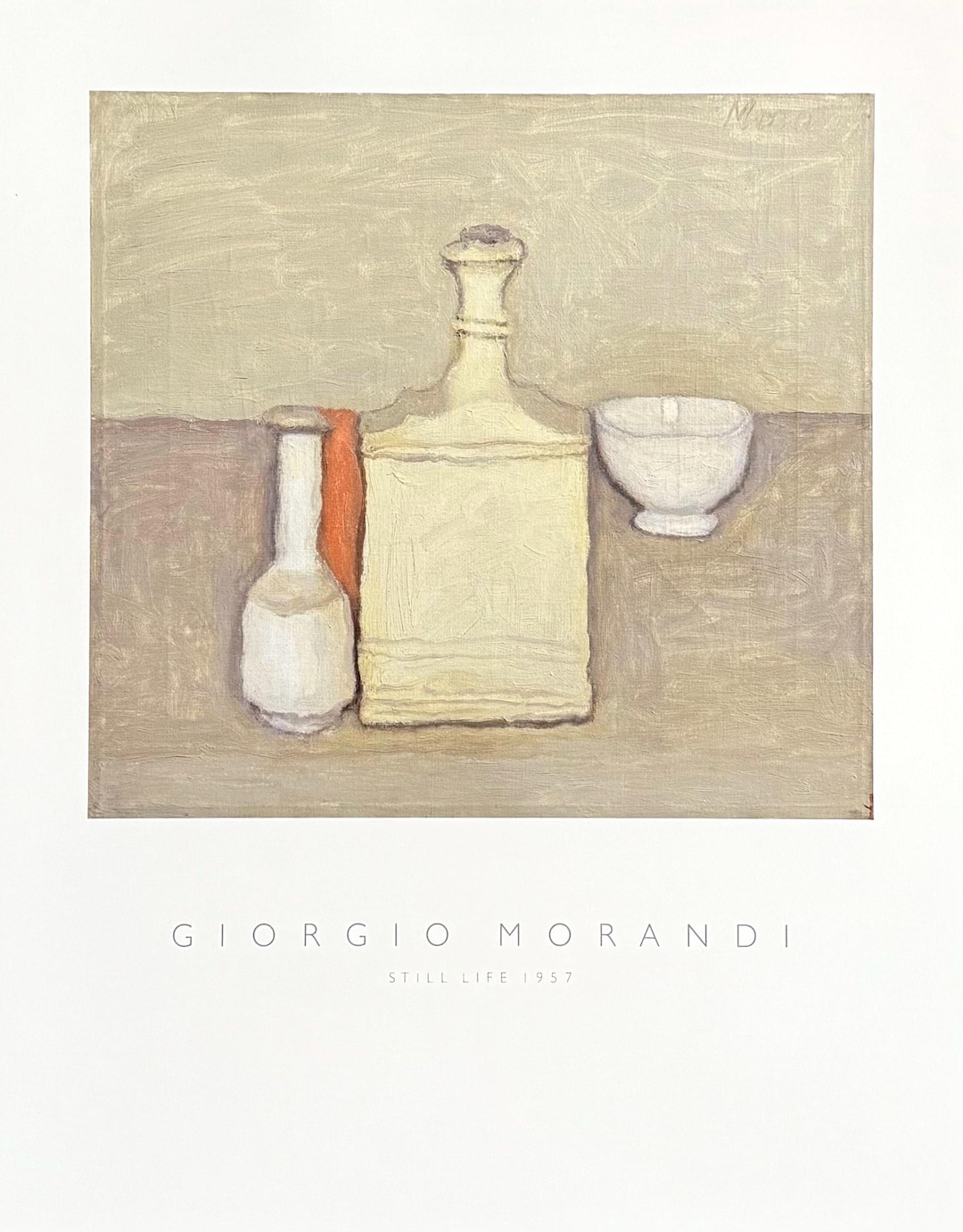 Giorgio Morandi Exhibition Poster - Still Life, 1957 - Italian Painter ...