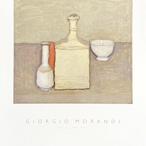 Giorgio Morandi Exhibition Poster - Still Life, 1957 - Italian Painter ...