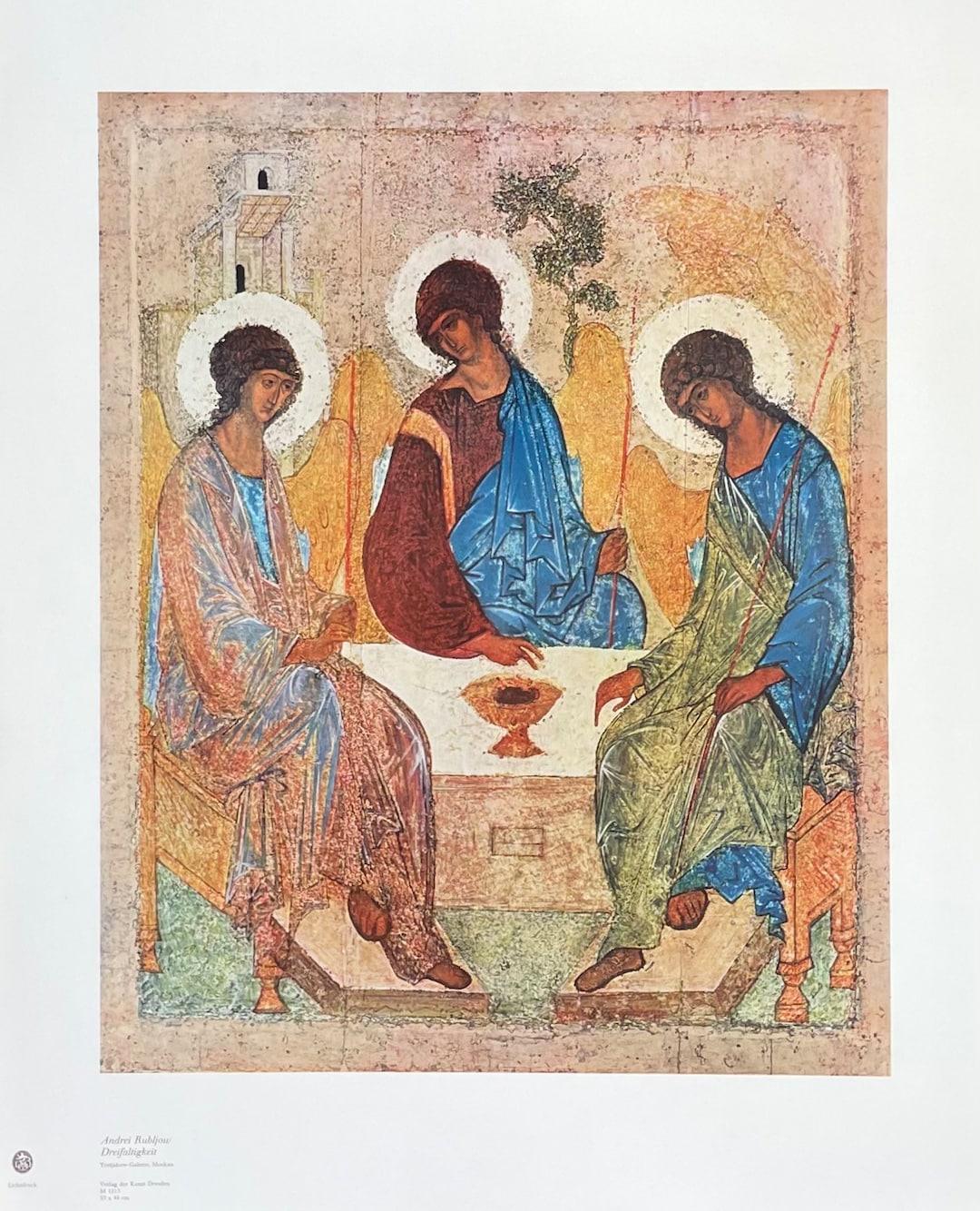 Andrei Rublev Exhibition Poster Icon of the Trinity Museum - Etsy