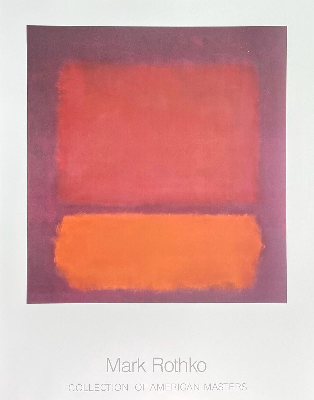 Mark Rothko Exhibition Poster Untitled Collection of American Artists ...