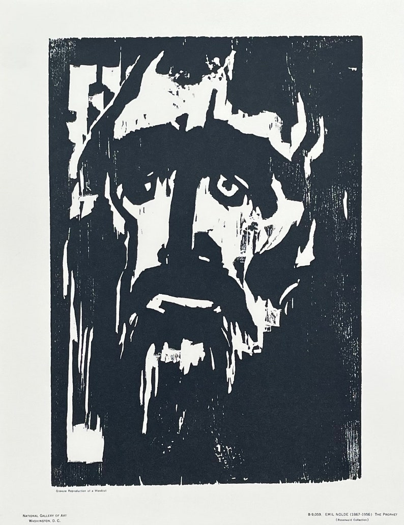 Emil Nolde Exhibition Poster - the Prophet - National Gallery of Art ...