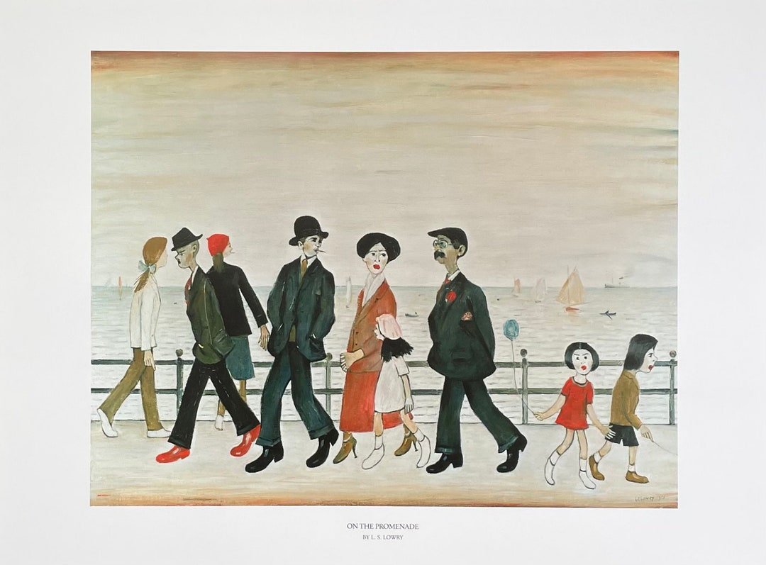 LS Lowry Exhibition Poster on the Promenade Museum Artist Art Print - Etsy