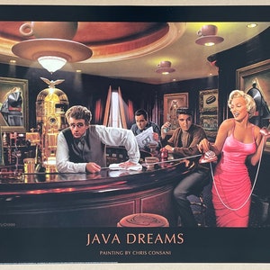 Chris Consani Exhibition Poster Java Dreams Bar Famous Celebrities ...