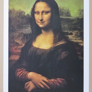 Leonardo Da Vinci Exhibition Poster Mona Lisa Female - Etsy