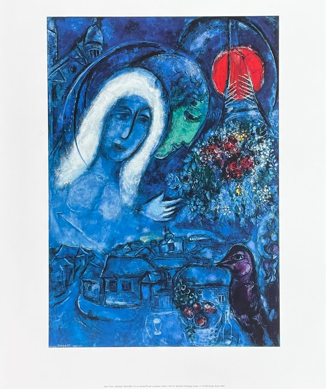 Marc Chagall Exhibition Poster - Field of Mars - Museum Artist - Art ...