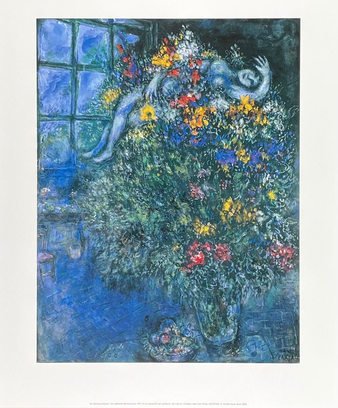 Marc Chagall Exhibition Poster - the Glowing Bouquet - Museum Artist ...