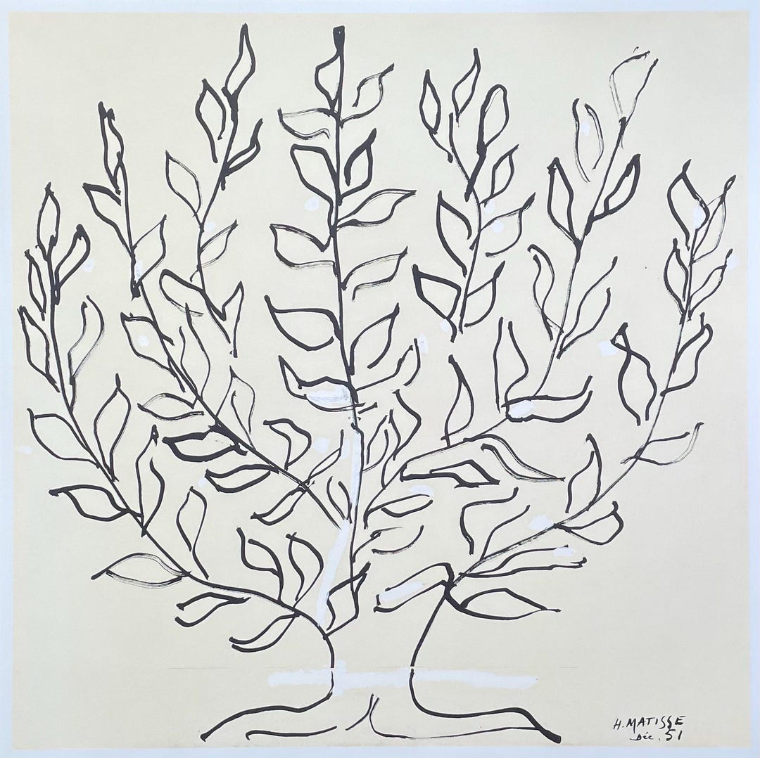 Henri Matisse Exhibition Poster - Le Buisson - Tree - Museum Artist ...