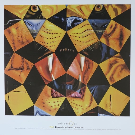 Salvador Dali Exhibition Poster Royal Tiger Museum Print - Etsy