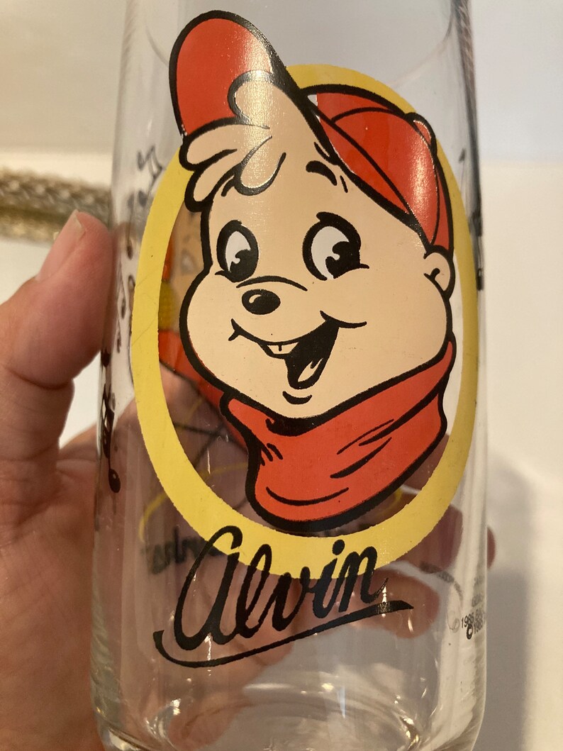 Vintage Alvin and the Chipmunks Glasses - 1985 Collectible Set - Etsy