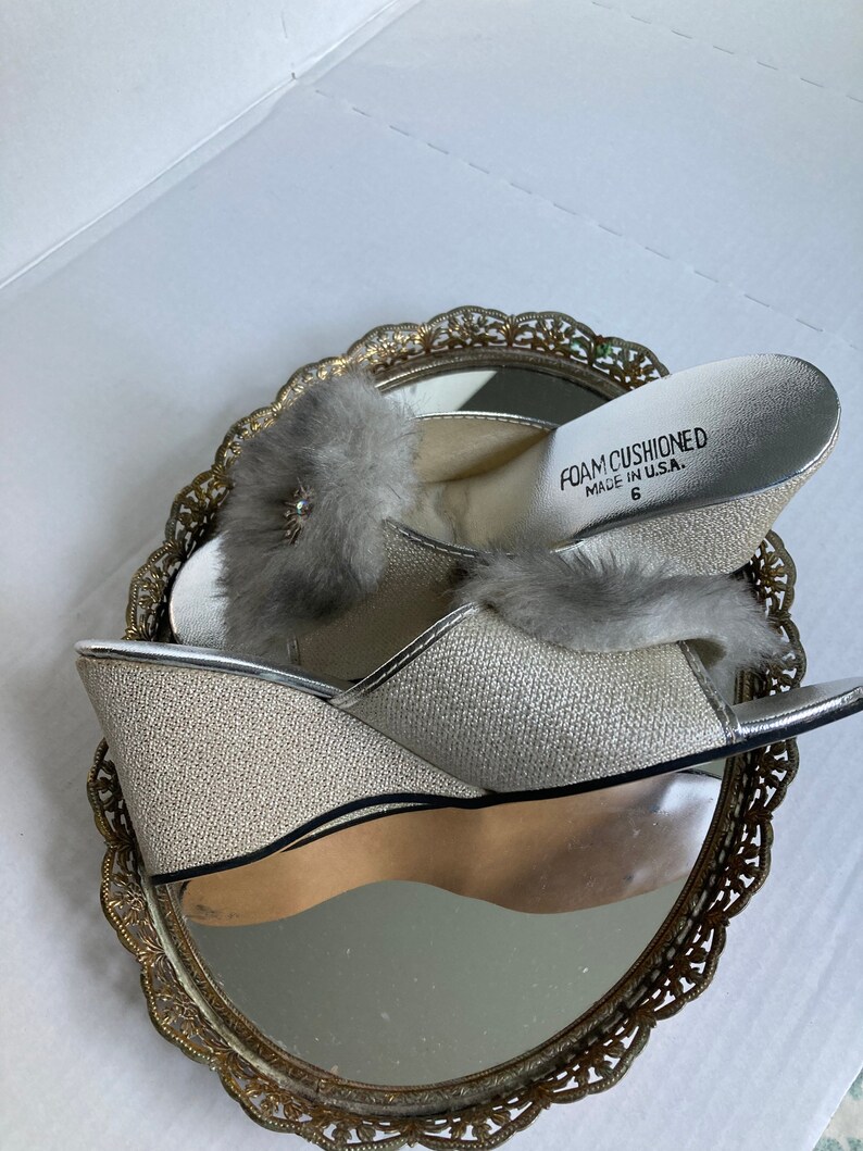 Vintage Boudoir Slippers Boudoir Slippers 1960s Boudoir Etsy