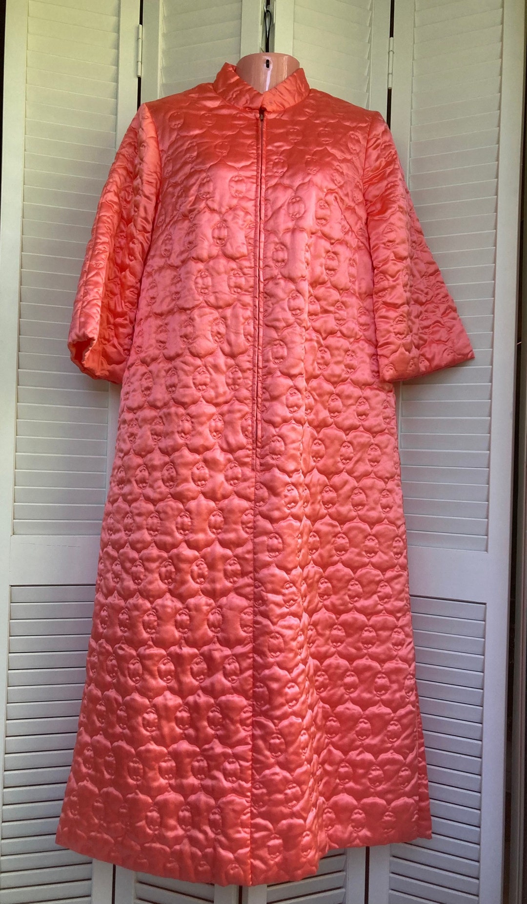 Boudoir Quilted Robe Vintage / Alice of California / Vintage Quilted ...