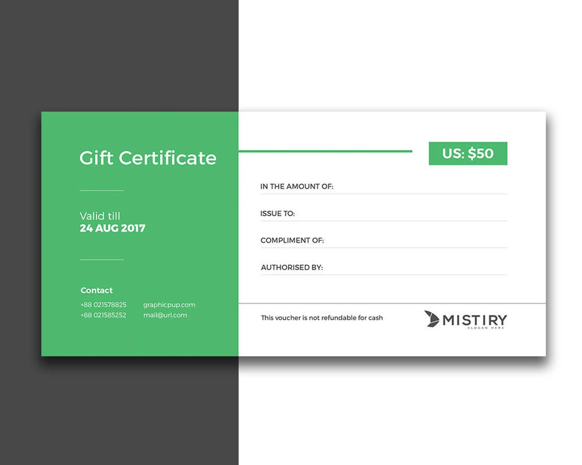 Gift Certificate Design Template MS Word File Instant Download - Etsy