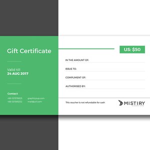 Gift Certificate Design Template MS Word File Instant Download - Etsy