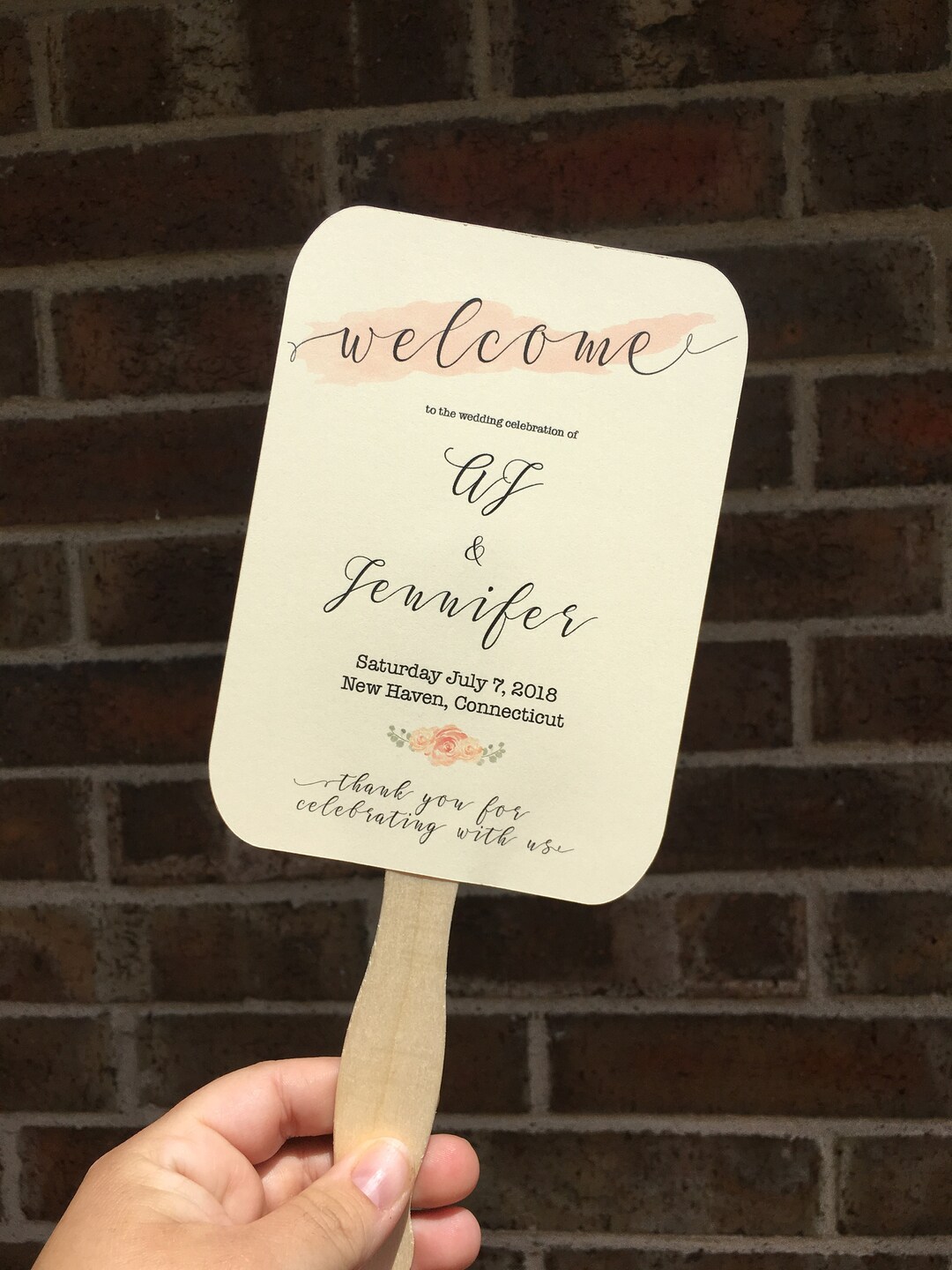 Wedding Program Fans, Wedding Fans, Wedding Programs, Simple Wedding ...
