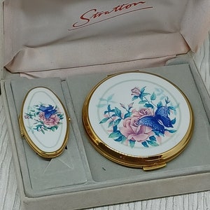 Stratton Mini Convertible Powder Compact and Lipview Mirror Boxed Set ...