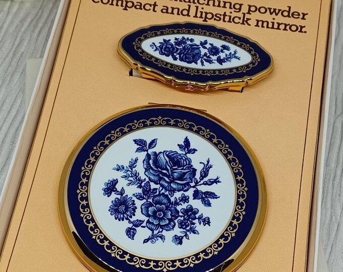 Stratton Convertible Powder Compact & Lipview Mirror Boxed Set ~ White ...