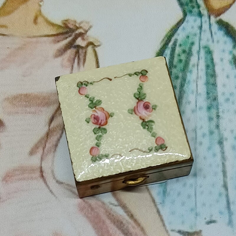 Art Deco Pill Box - Etsy